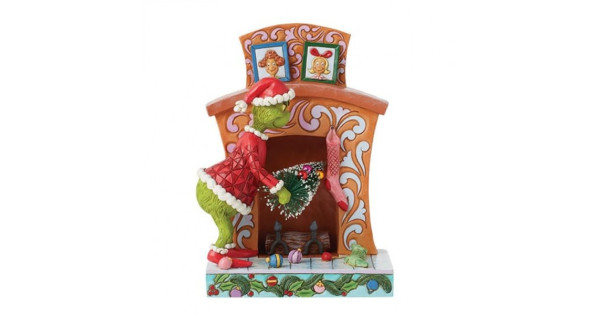 Disney Traditions: Grinch "Pushing Tree up Fireplace" by Jim Shore - ST ...