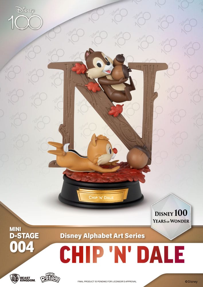Mini D-Stage: Disney Alphabet Art "CHIP 'n' DALE" (100 Years of Wonder ...